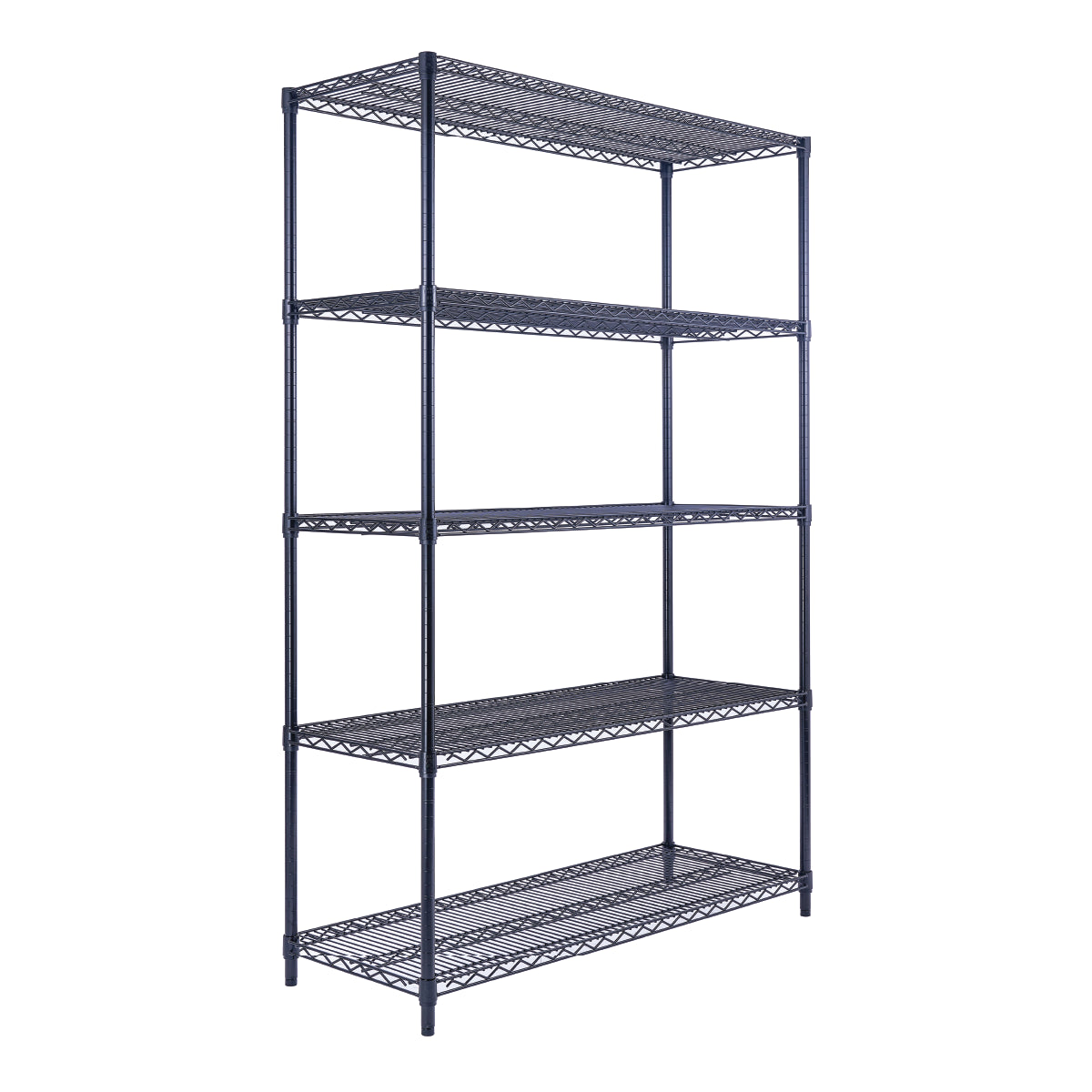 Black Metal Wire Shelving 48x18x72 | Stimulate Living